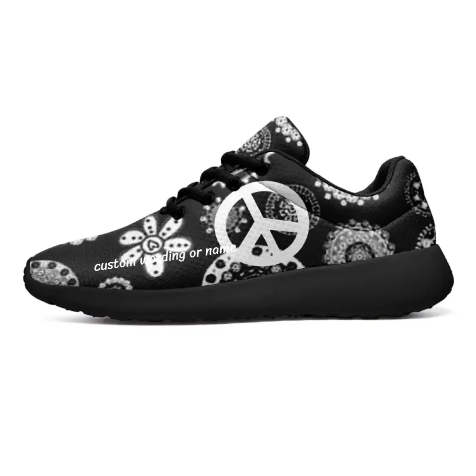 Custom NL Shoes with Love and Peace Theme, Personalizable Names a€?Tai